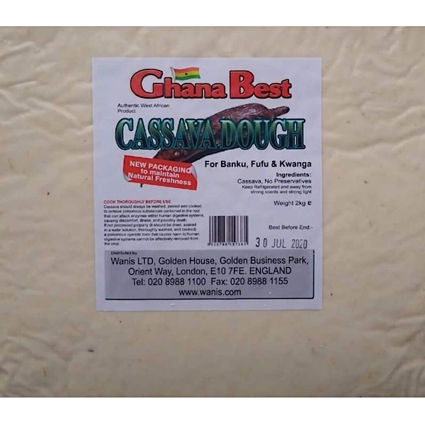 Ghana Best Cassava Dough 2kg Akins Food Trusted African Food Shop In Uk